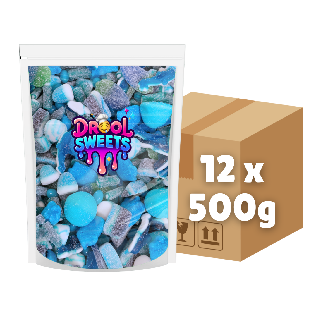 Wholesale Drool Sweets Blue Mix – Case (12 × 500 g) | Premium Pick ‘n ...